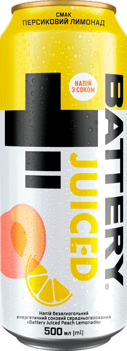 Products » Battery » Battery Juiced Peach Lemonade « Carlsberg Ukraine